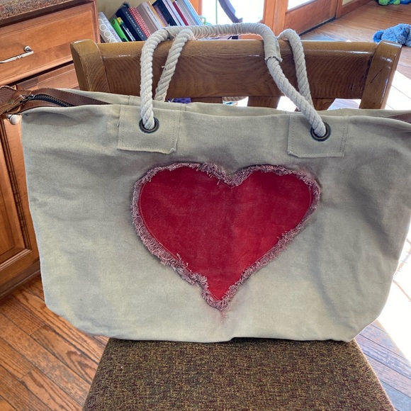 Creative Co-Op | Bags | Nwot Creative Coop Canvas Duffelweekender ...